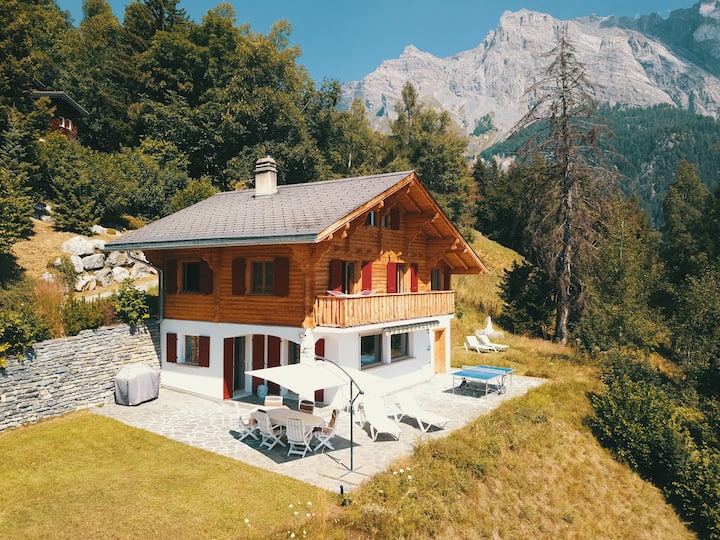 Grand Chalet Avec Vue Panoramique - Canton du Valais