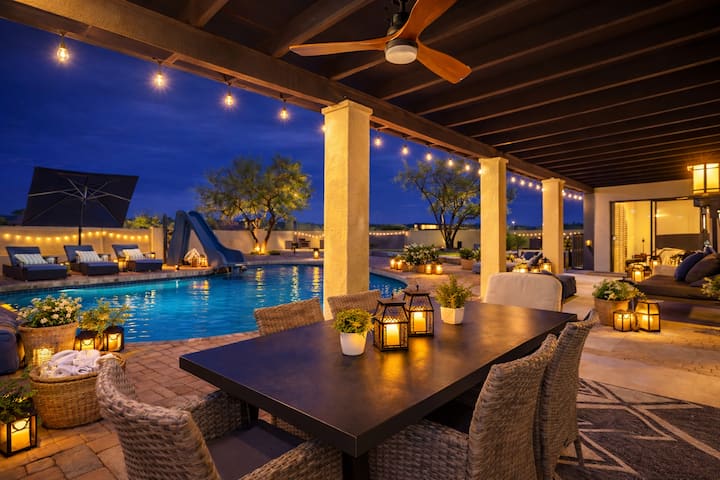 High-end Estate: Slide - Pool & Spa - Pickleball ! - Fountain Hills, AZ