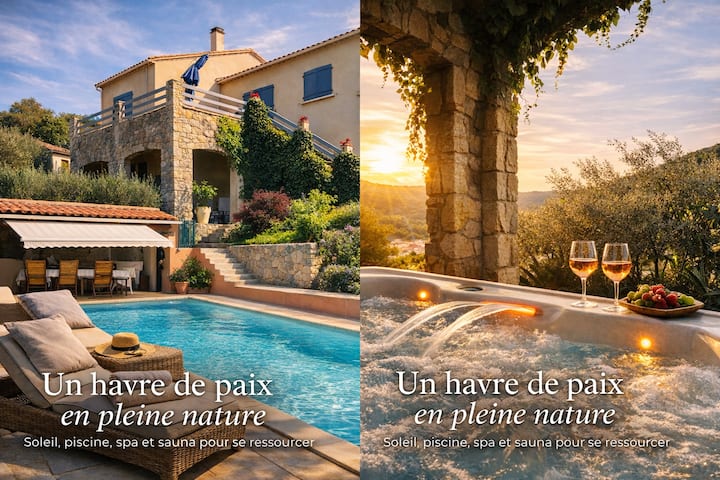 Le Domaine Des Oliviers 12p Piscine Spa Sauna Clim - Alès