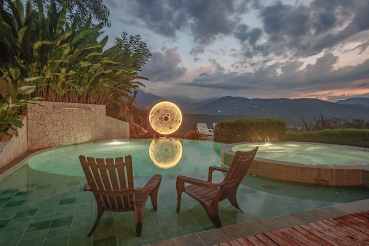 Casa Utopía Vista Piscina Bbq Aire Acond Y Wifi - San Jerónimo