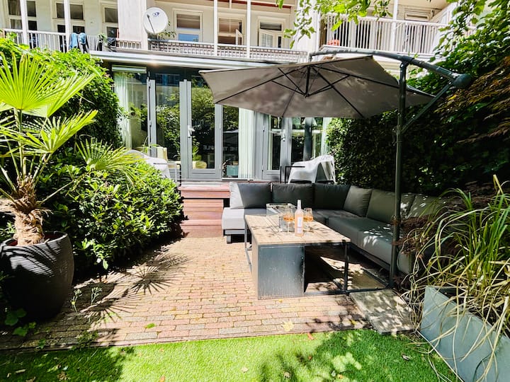 Stylish, 2p, Sunny Garden, In The Pijp!  (85m2) - Amsterdam