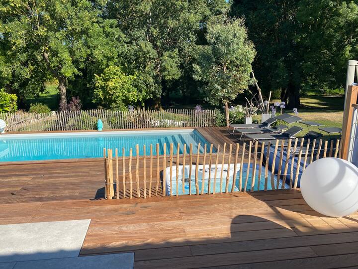Villa Whaou Classée 5*, Piscine Chauffée, Jacuzzi - Meschers-sur-Gironde