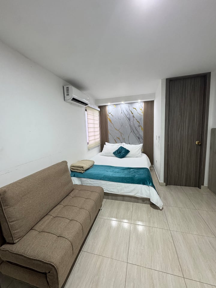 Cómodo Apartaestudio Con A/c |5 Min Del Aeropuerto - Cartagena