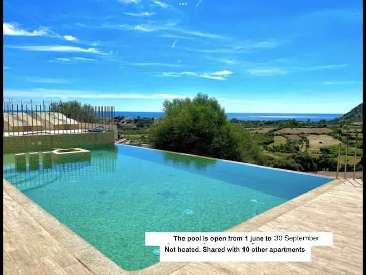 Modern House With Sea View And Shared Pool, Wifi - Budoni