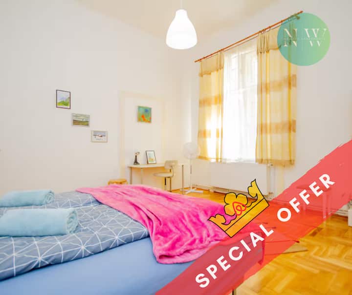 Kelvin's V. District 2br Urban Haven By Nw - Budapeste