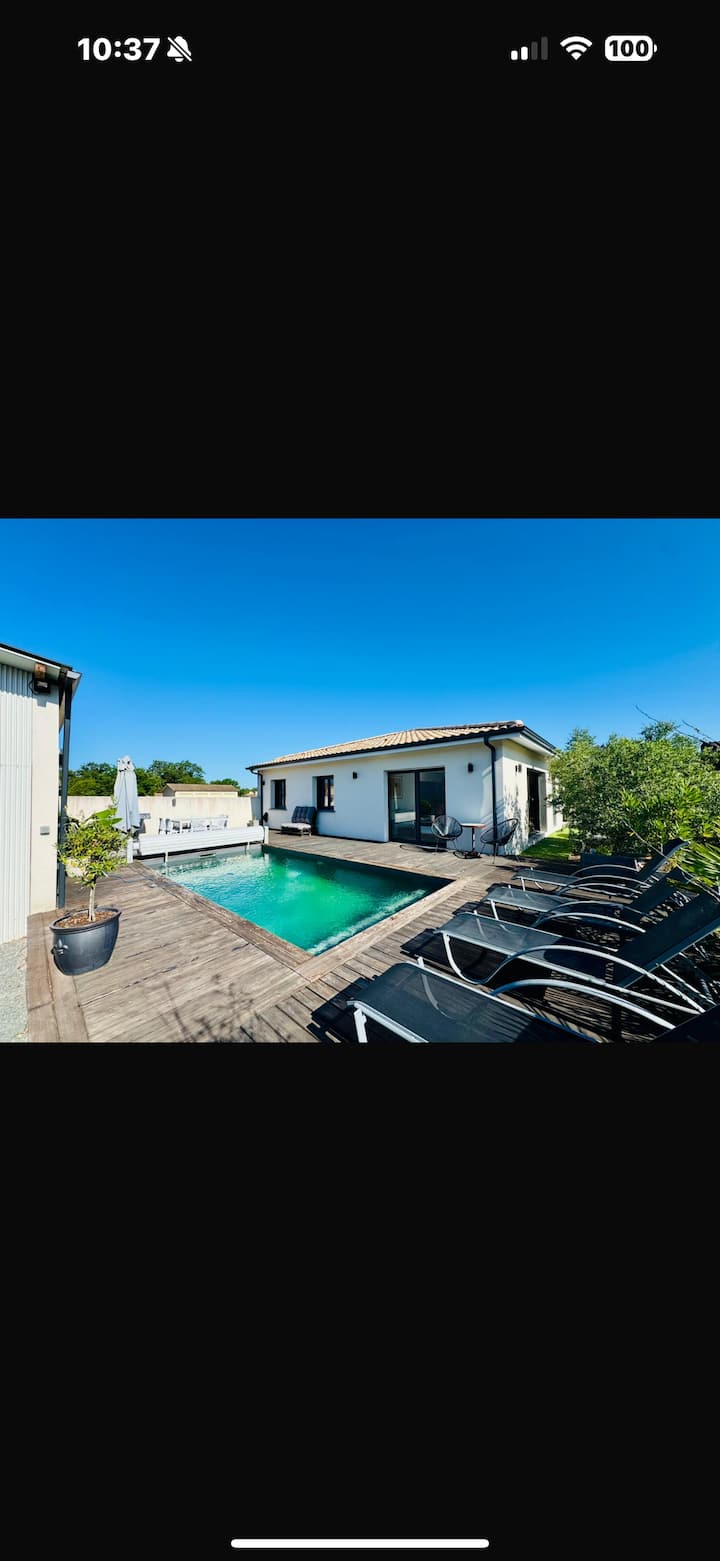 Maison Avec Piscine 3 Chambres - Saint-Médard-en-Jalles