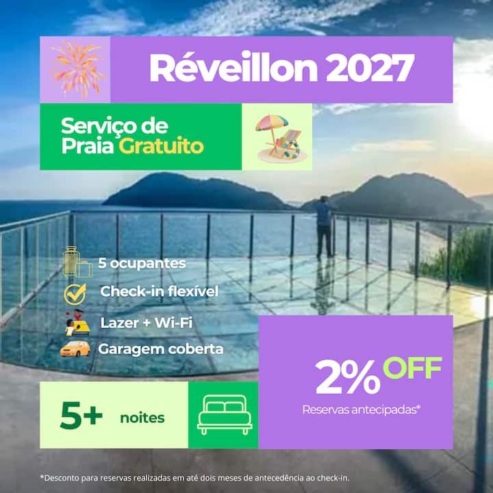 Pé Na Areia, Wi-fi E Serviço De Praia Exclusivo - Guarujá