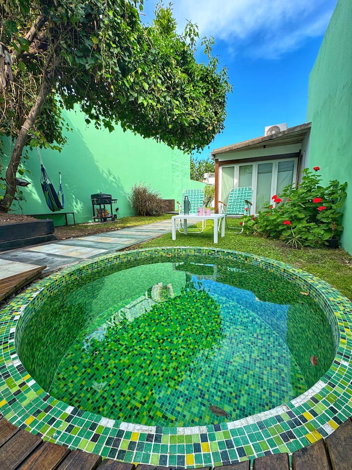 Central Flat: Garden, Pool & Mini Gym. - La Plata