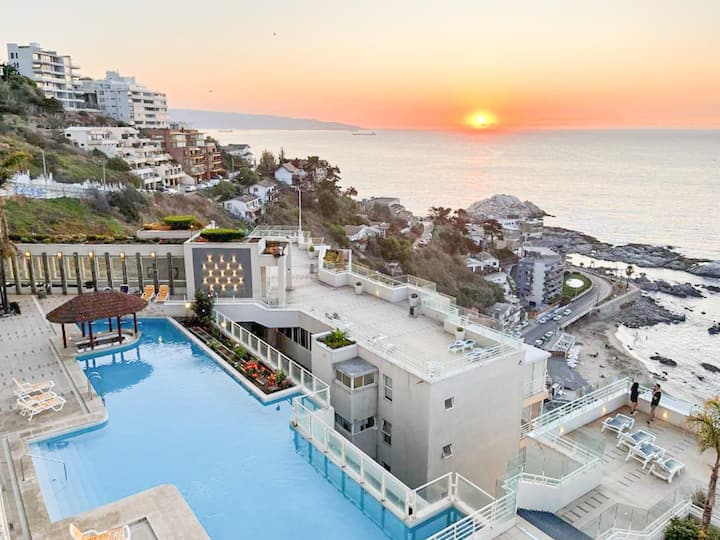 Reñaca Cochoa 
2 Dormitorios 2 Baños 
Euromarina 1 - Viña del Mar