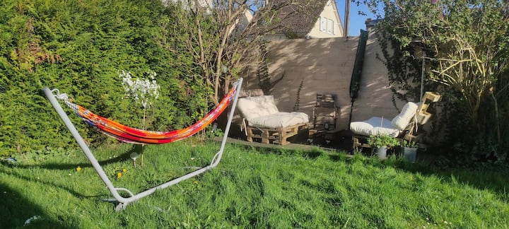 Maison Moderne Avec Jardin, Bbq Et Hamac - Val-d'Oise