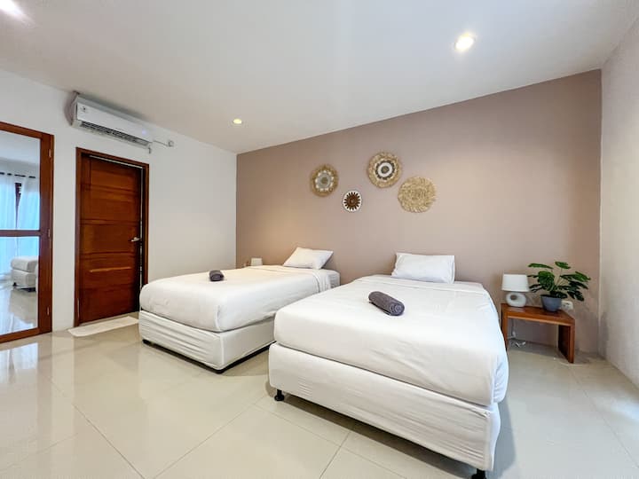 Twin Bed Apartment In Central Gili Trawangan - Gili Islands