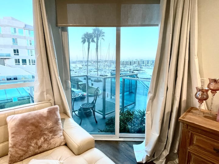Waterfront Marina View W/ Private Access To Boats - Marina Beach Marina Del Rey