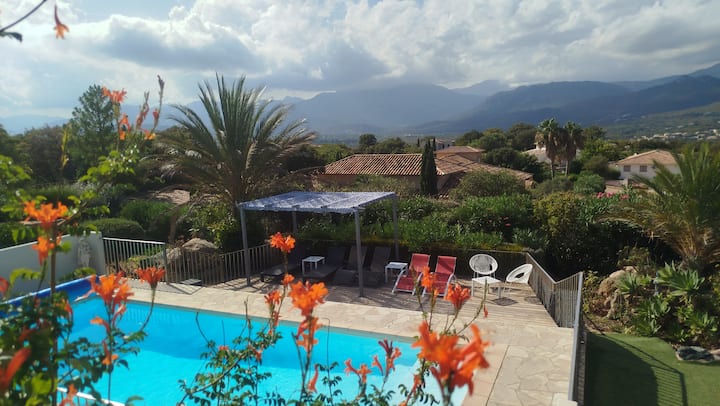 Villa Les Palmiers Piscine Spa Vue De Bavella - Sainte-Lucie de Porto-Vecchio