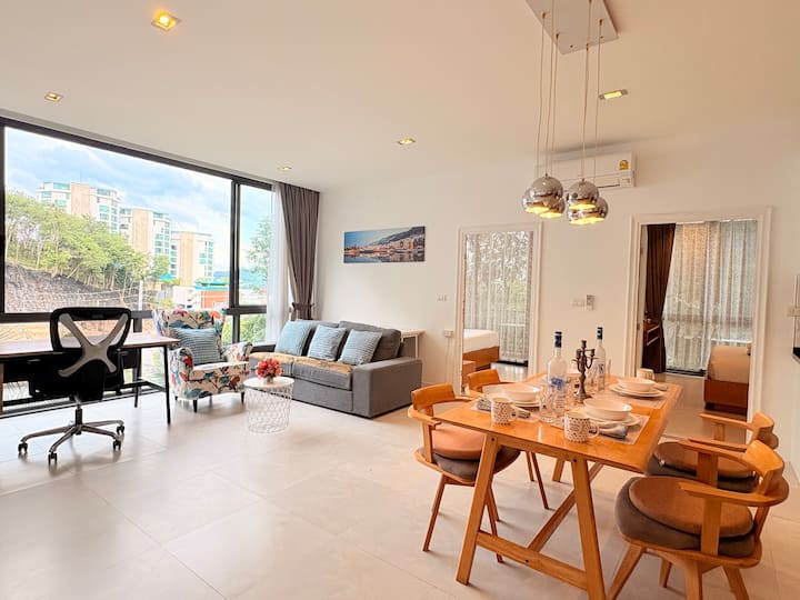 Spacious 90sqm 2br|wfh Setup|5-supers Nearby[b24] - Patong Beach