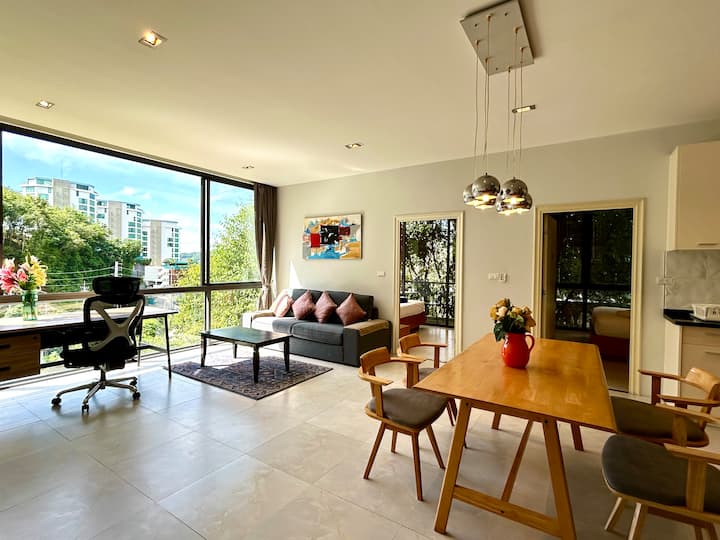 Spacious 90sqm 2br|wfh Setup|shops At Door [B24] - Provincia de Phuket