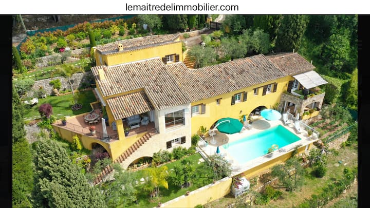 Villa Entière 8 -10 Pers Vue Mer/montagne - Grasse