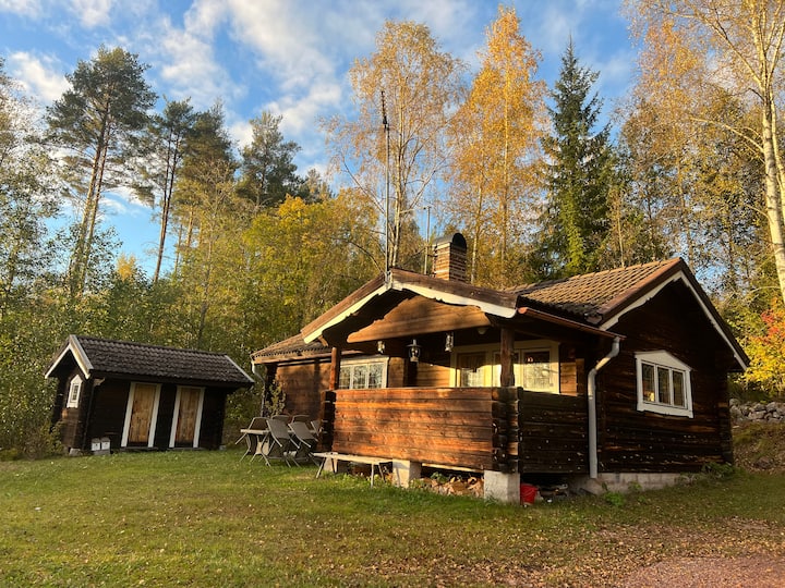 Mysig Timmerstuga Vid Nässjön, Badplats & Skidspår - Älvdalen