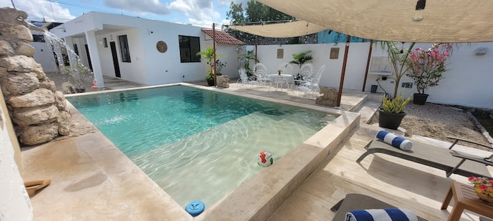 Casa Maya Mérida. Amplia, Centro, Alberca. - Mérida