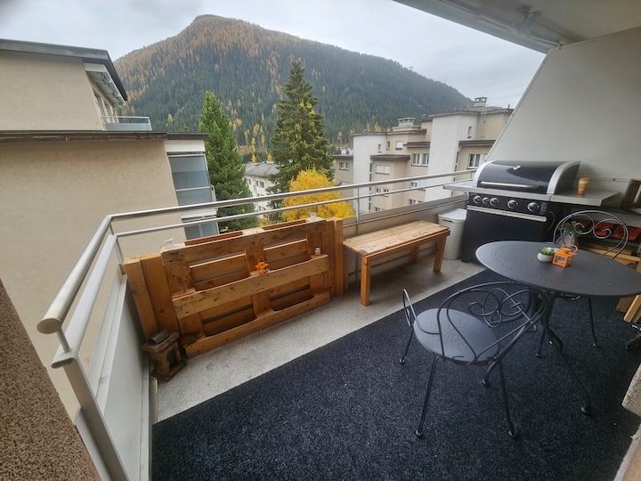 Wohnun,bergen,wef Vermietung,3min. Kongress,büro - Davos