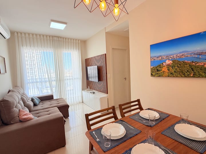 Apto  Itaparica 200m Praia Até 6x Sem Juros - Vila Velha