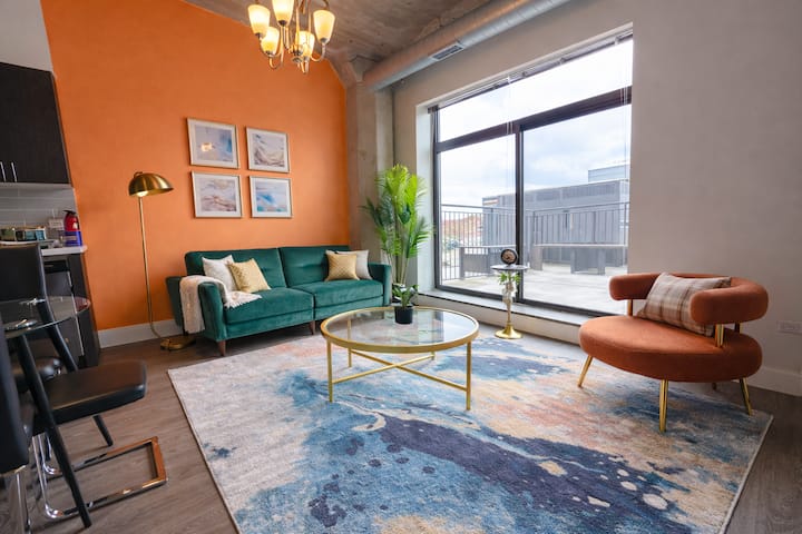 Luxe 2br Near Mccormick| Gym, Patio, Skyline Views - New City - Chicago