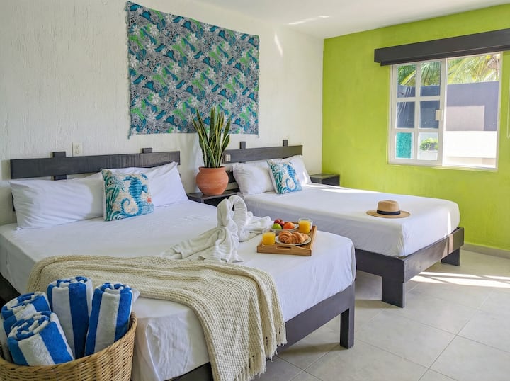 2 Double Bed · Fast Wifi · Beach 500m · Value Stay - Riviera Maya