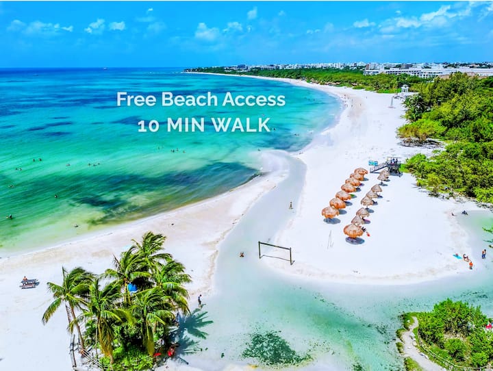 Family Escape | 500m Beach Ac Kitchen Bikes Wifi G - Riviera Maya