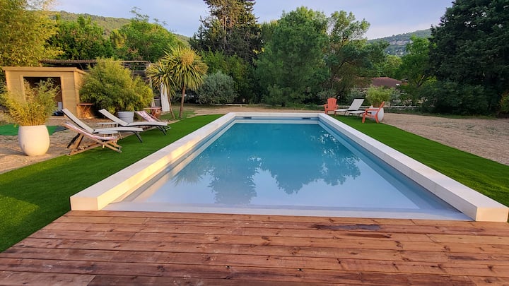 Ocre Rouge Bastide De La Mandarine Piscine Jacuzzi - アプト
