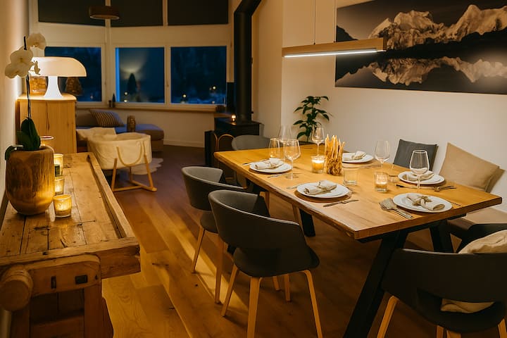Charmant Appartement Alpin Avec Vue Sur Le Lac - Champex-lac
