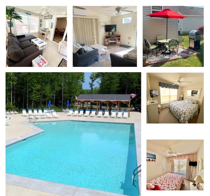 Sunny Cottage W/pool Gym Jacuzzi. 1 Mile To Beach! - Wells, ME