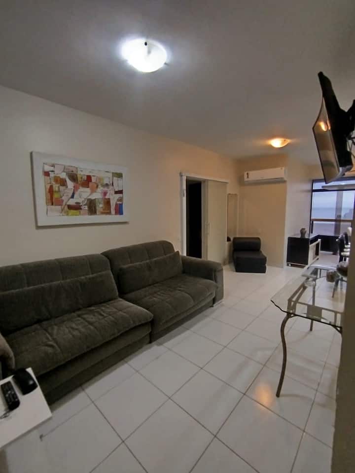 Flat One Block From The Ocean - Guarujá