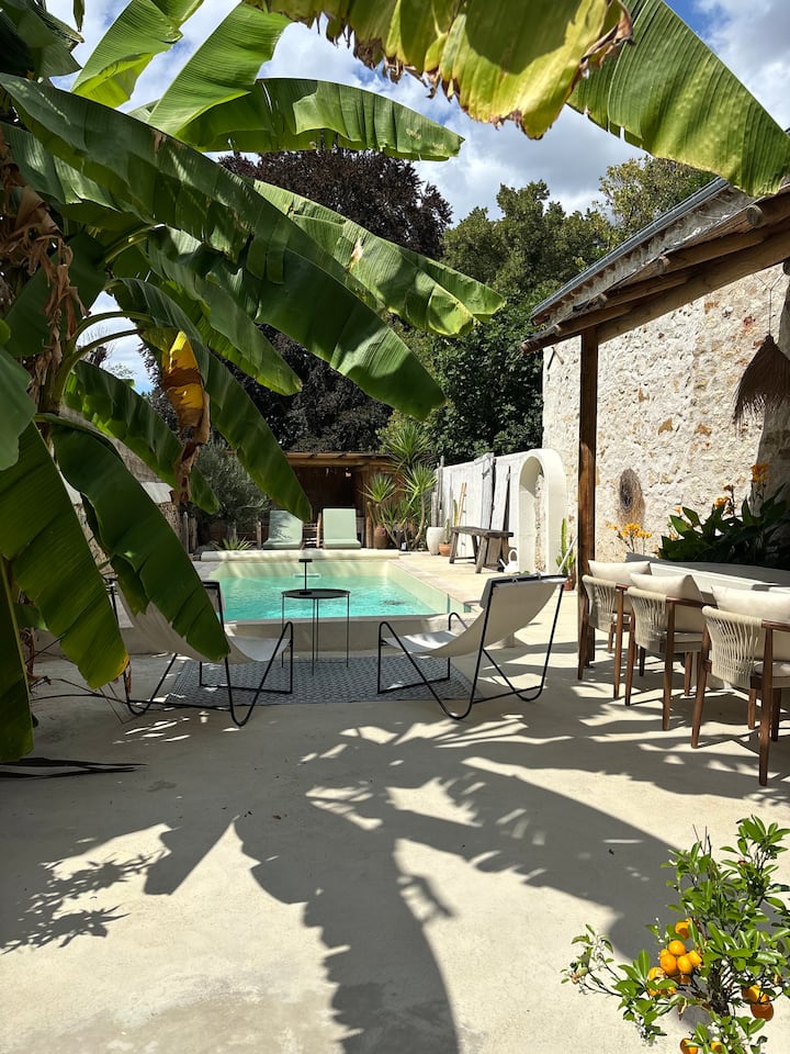 Maison Hortense 4*avec Piscine Chauffée Et Sauna - Frankrike