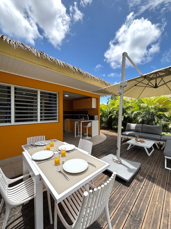 Hana Mana Bungalow : Blue Dream, Piscine, Plage - Marie-Galante