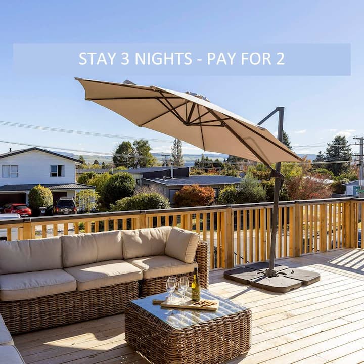5 Minutes Walk To Lake & Drive To Town - Taupō