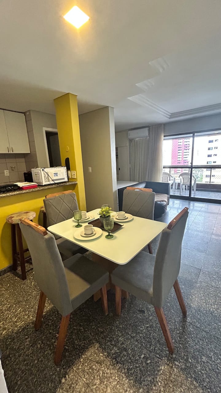 Flat De 2 Quartos No Meireles C/ Vista Para O Mar - Fortaleza