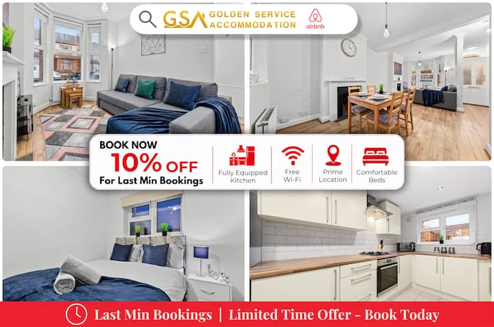 Forest Gate 3-bed | Free Parking | Stratford - Greenwich