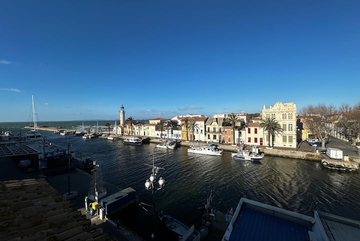 Maisonnette Sur Les Toits Vue Mer Port Au - Le Grau-du-Roi