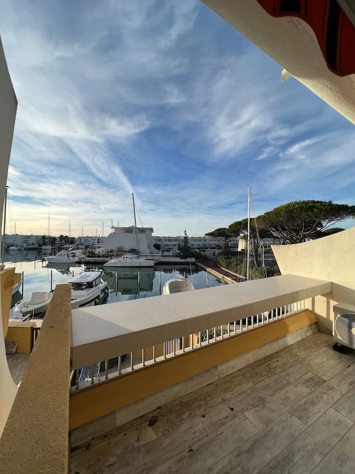 La Marina De Lairan 2 Chambres Terrasse Vue Port - Le Grau-du-Roi