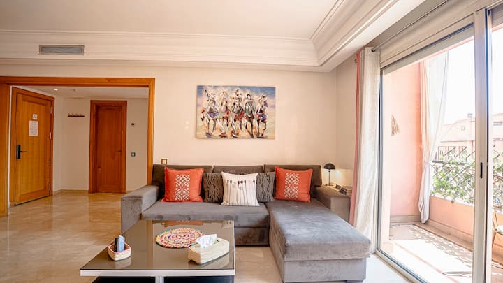 Appartement Ensoleillé Avec Piscine - Marrakech