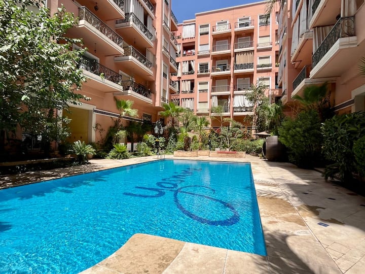 Appartement Ensoleillé Avec Piscine - Marrakesh