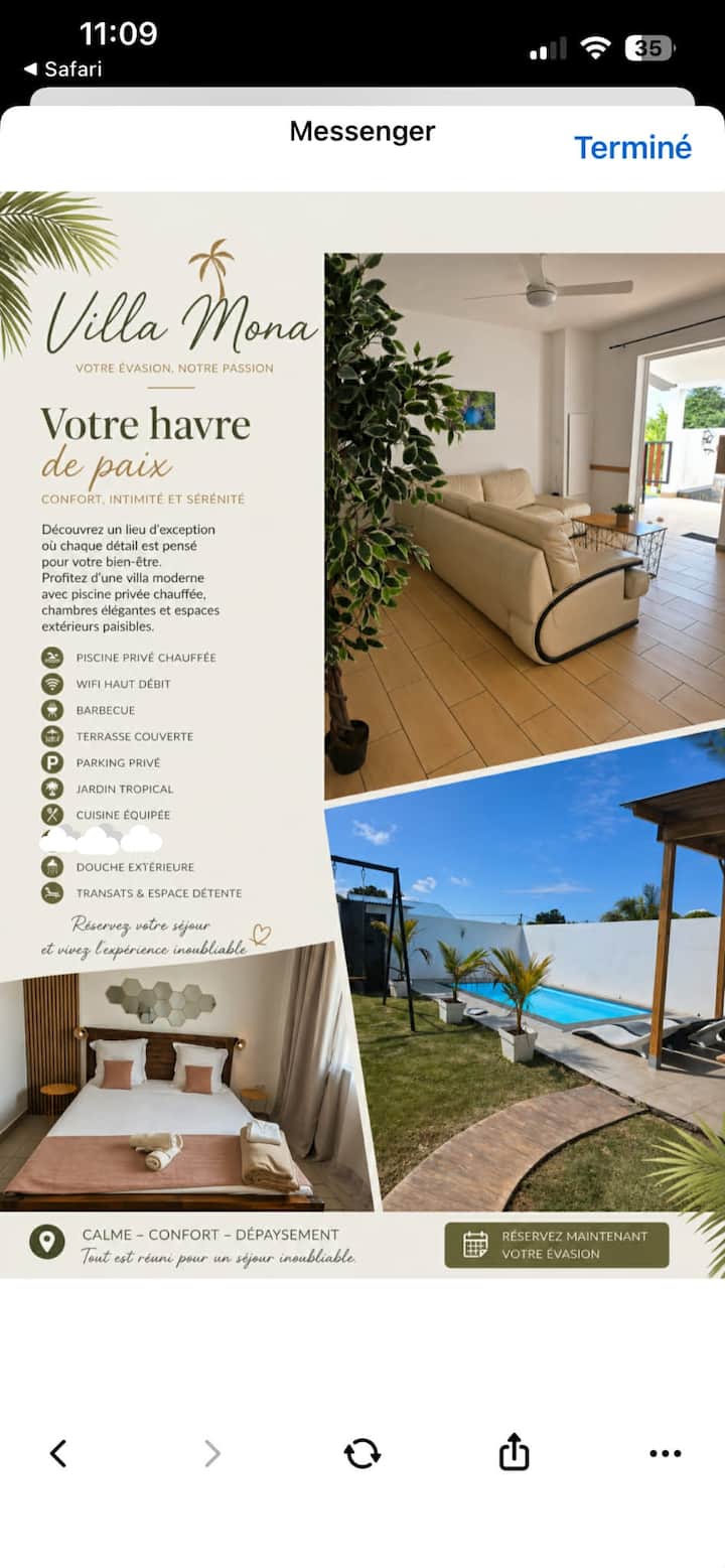 Villa Mona - Saint-Benoît