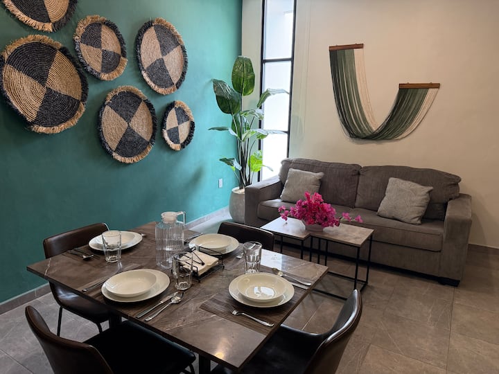 Penca Suites (D37) Pileta De Chukum, Cocina, Sala - Valladolid, Mexico