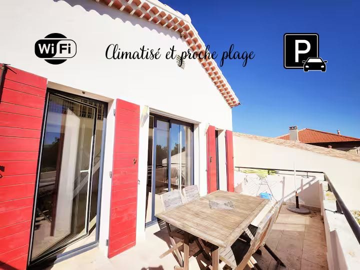 Appartement Terrasse Plage à Pied - Six-Fours-les-Plages