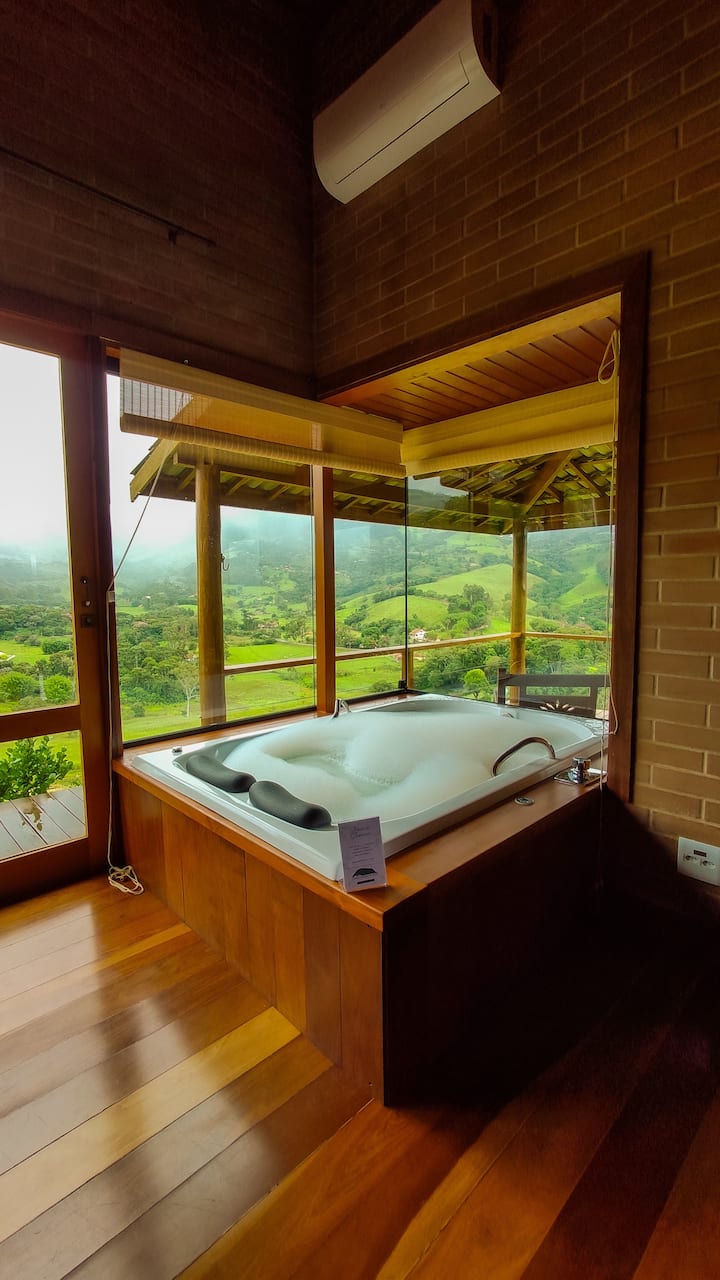 Chalé Varanda – Hidromassagem – 10 Min D Gonçalves - Brazil