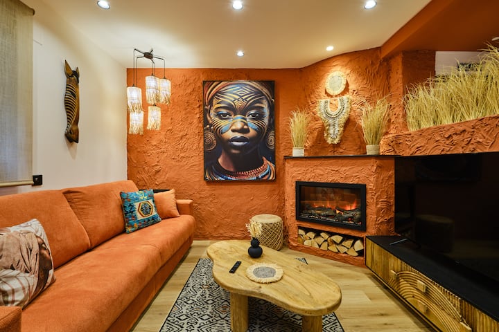 El Samburu - Suite Boutique Ambientada En ÁFrica - Gijón
