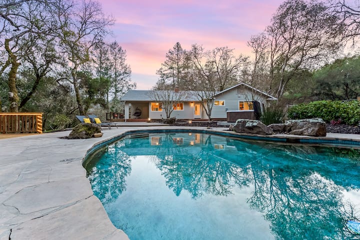Wine Country Retreat- Privacy-spa/pool/games - Calistoga, CA