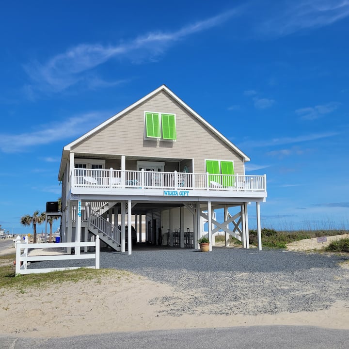 Whata Gift Oceanfront House 5br 3ba - Ocean Isle Beach, NC