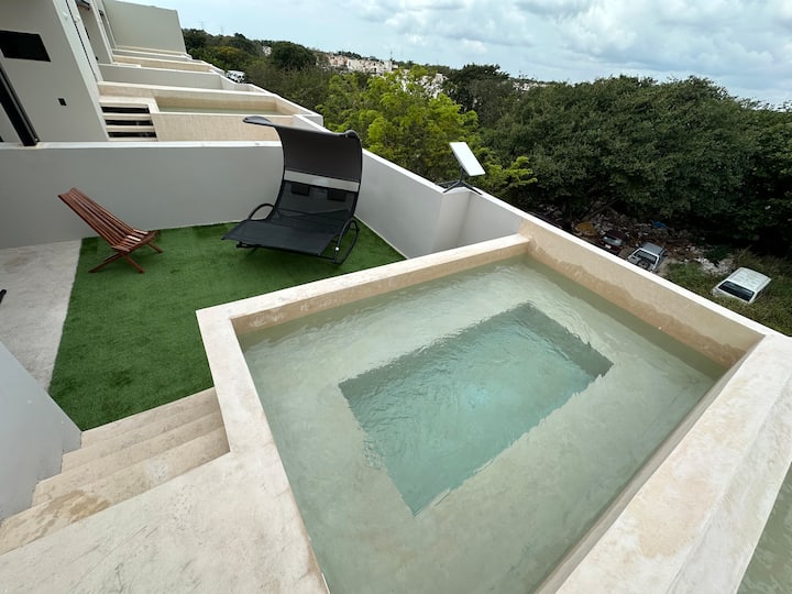 Casa En Privada Con Jacuzzi - Playa del Carmen