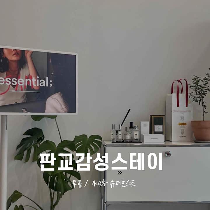 판교 감성 스테이  (투룸/ 넷플릭스/지상 무료주차) - Seongnam-si