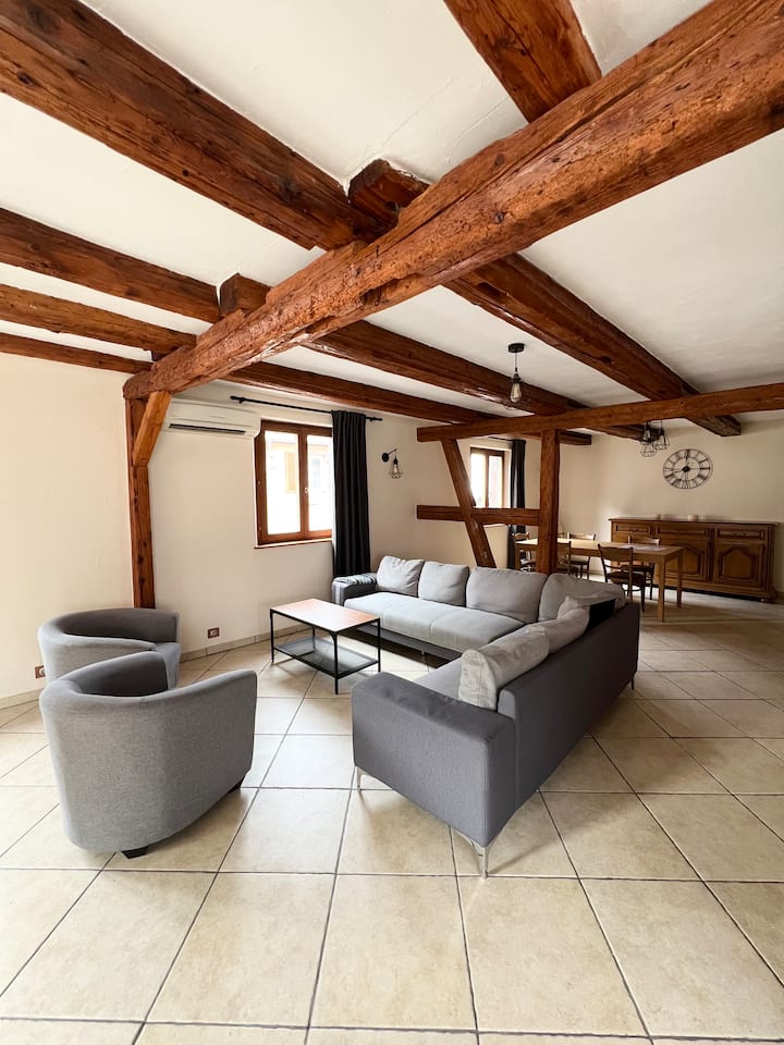Gîte Au 2 Vignes - Grande Maison Avec Terrasse - Riquewihr